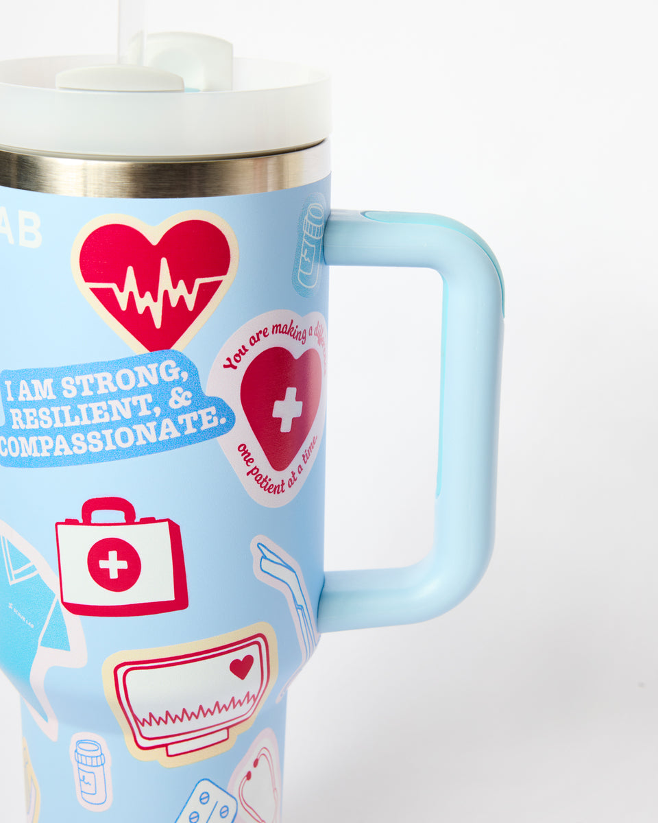 Blue 40oz Jumbo Sippy Cup - Healthcare Edition – Scrub Lab - Premium ...