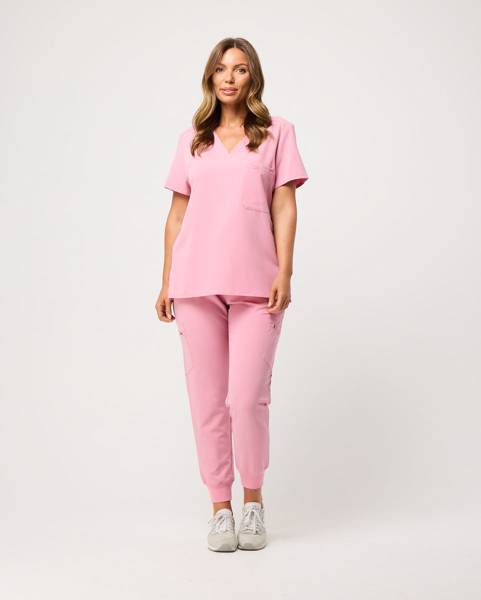 LUCY Jogger Scrub Pants - Picasso Pink – Scrub Lab - Premium Medical ...