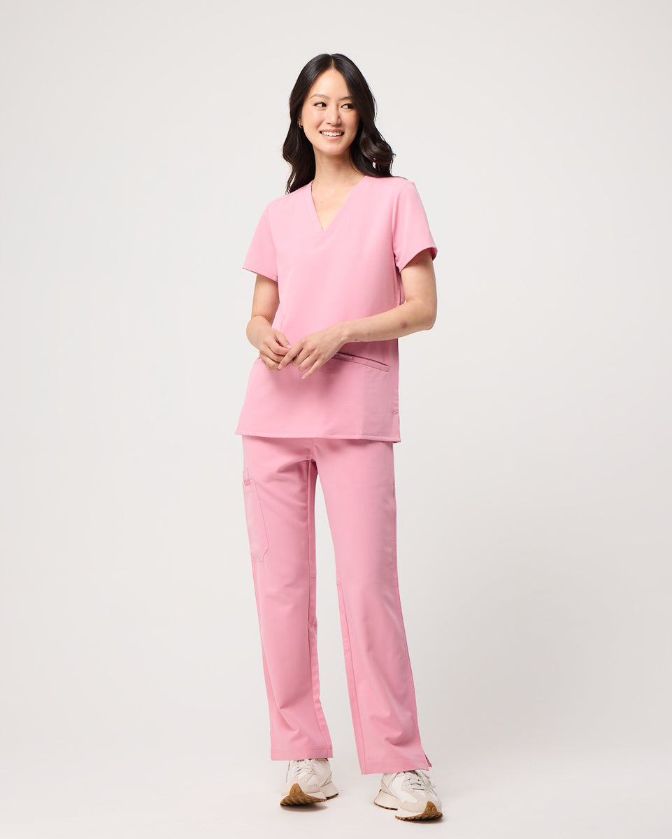 EDITH Straight Leg Scrub Pants - Picasso Pink – Scrub Lab - Premium ...