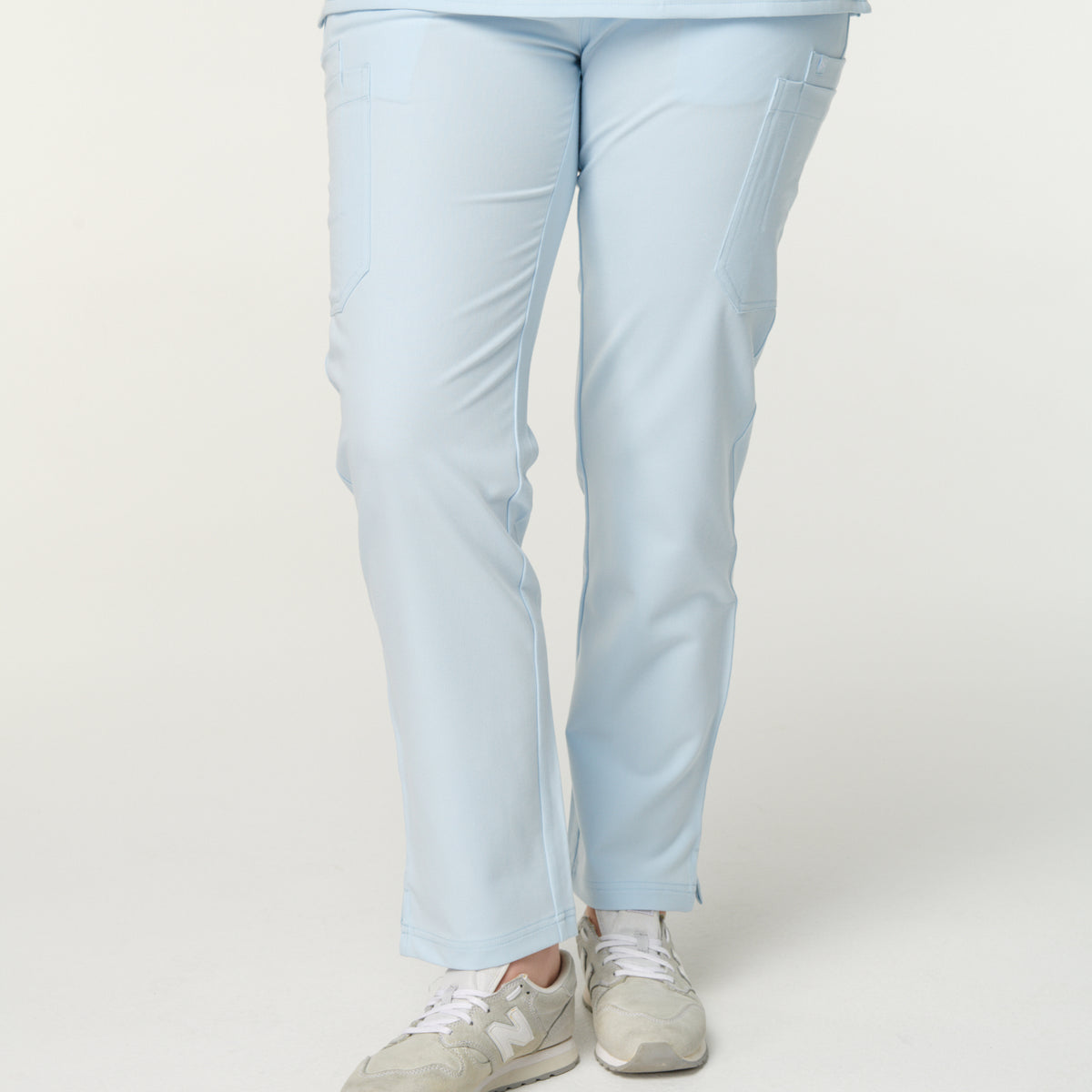Women's Clarissa Skinny Leg Scrub Pants | Powder Blue – Scrub Lab ...
