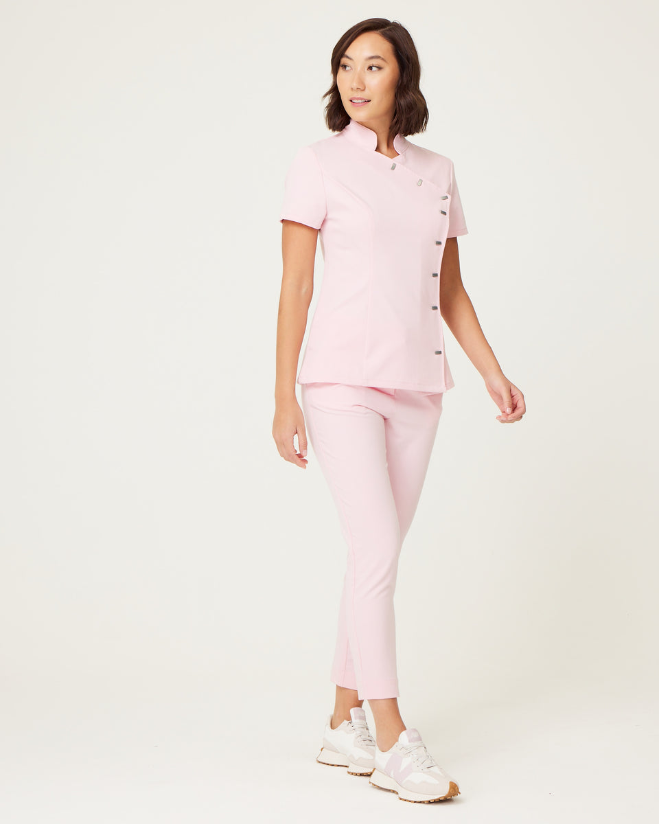 MARTHA Powder Pink Tailored Scrub Pants – Scrub Lab - Premium Medical ...