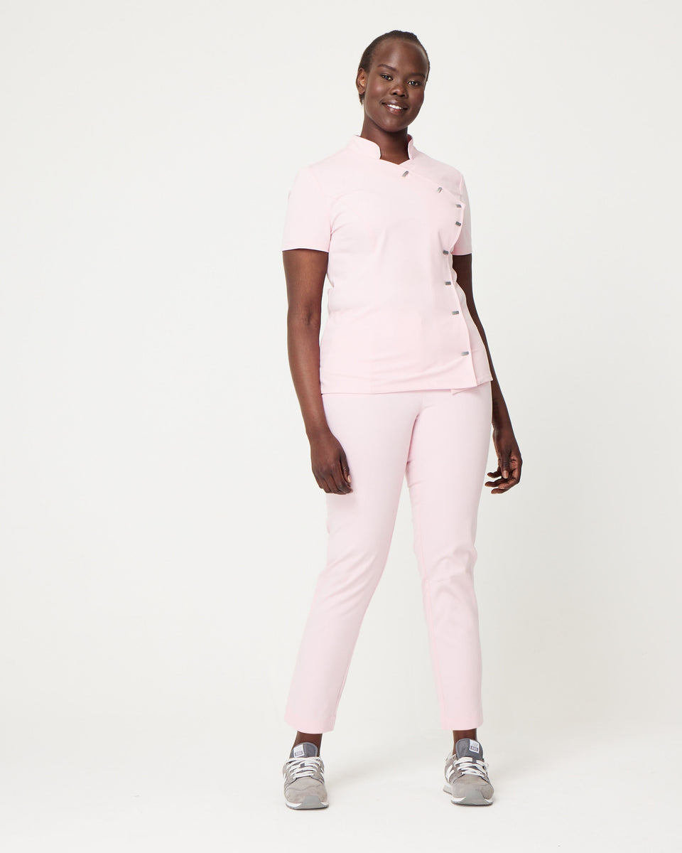 MARTHA Powder Pink Tailored Scrub Pants – Scrub Lab - Premium Medical ...
