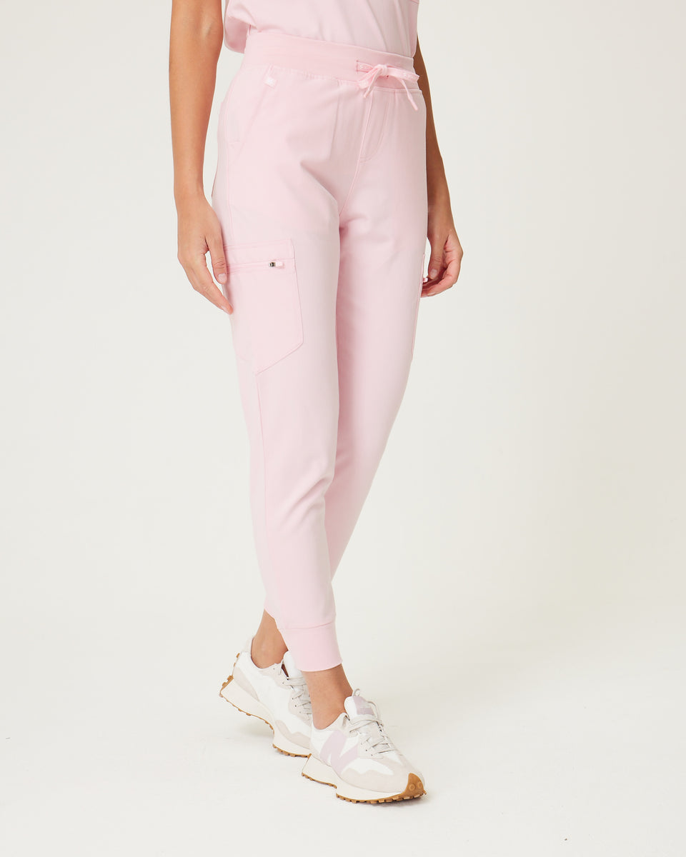 LUCY Jogger Scrub Pants - Powder Pink – Scrub Lab - Premium Medical Apparel