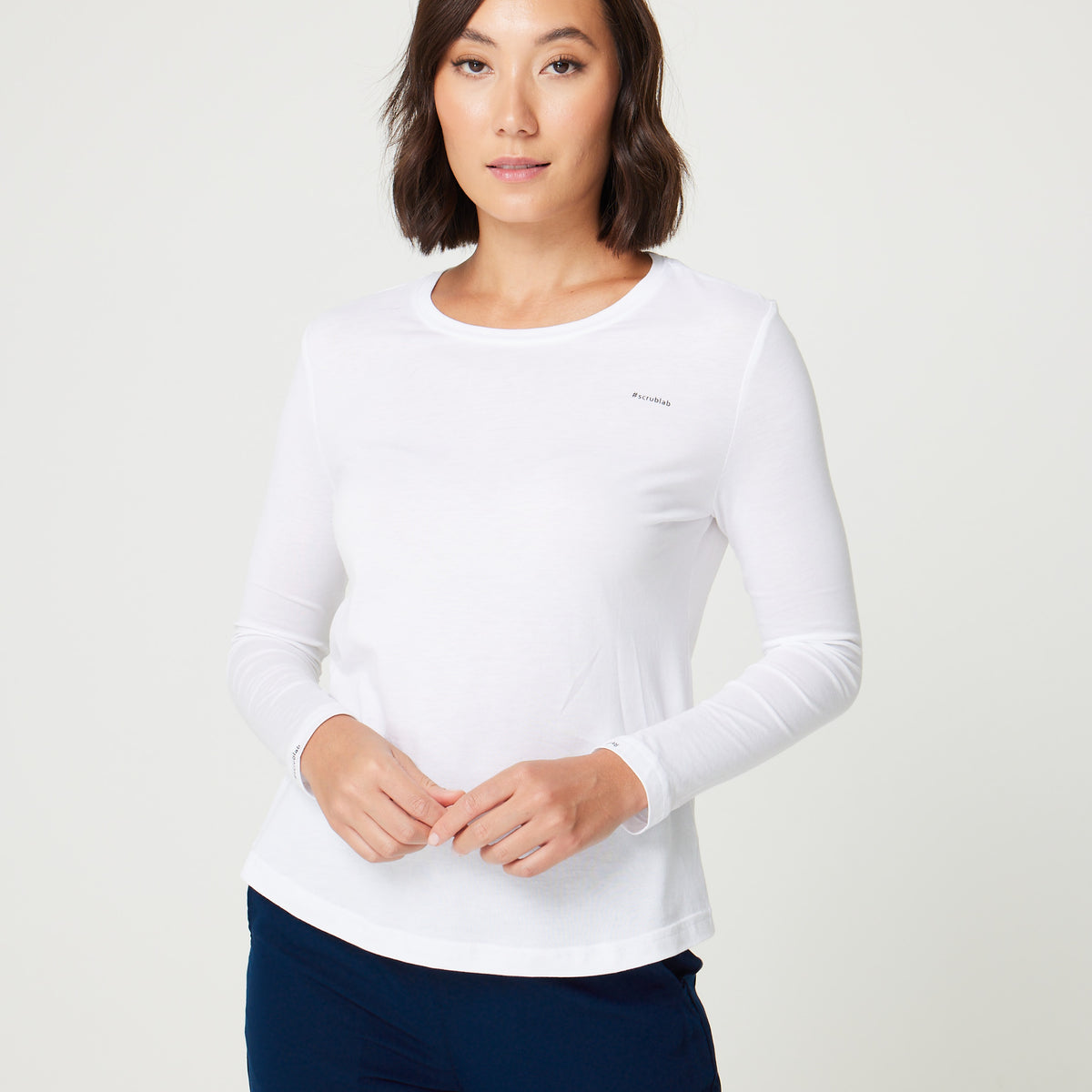 Women’s Ultra-Soft Underscrub | White – Scrub Lab - Premium Medical Apparel