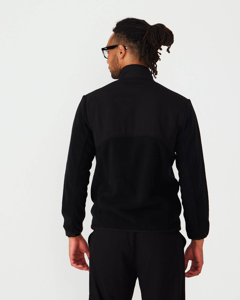 SLTech™ Men's Fleece Jacket - Black – Scrub Lab - Premium Medical Apparel